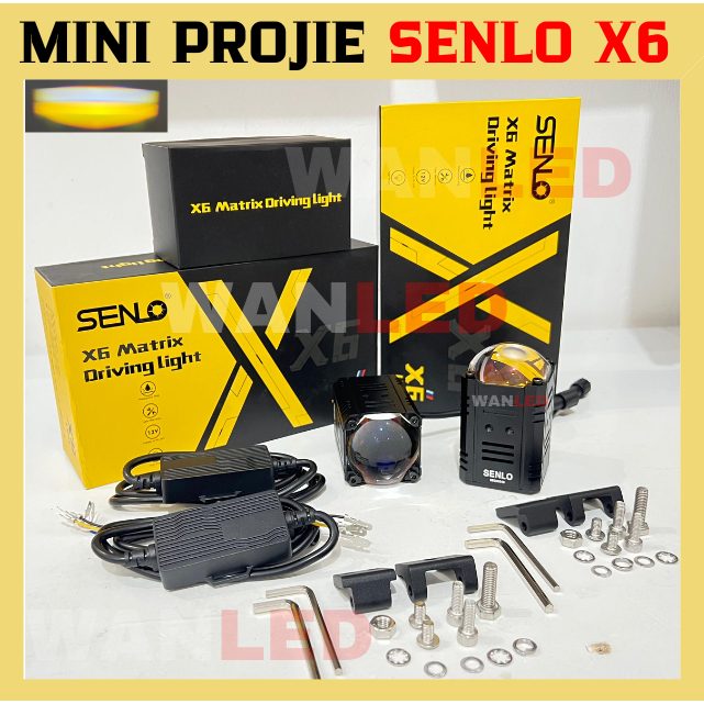 Jual Senlo x6 Lampu sorot mini laser senlo x6 Lampu led 1 mata tembus ...