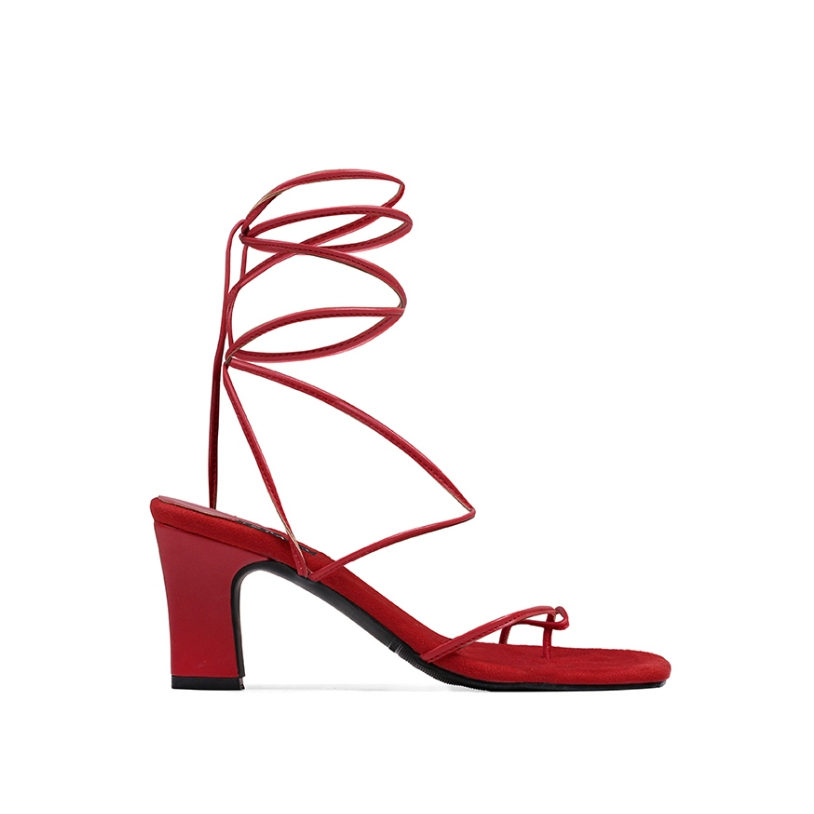 Jual INPACA Athens Heels Tali Strappy Heels Gladiator Tali Block Heels ...