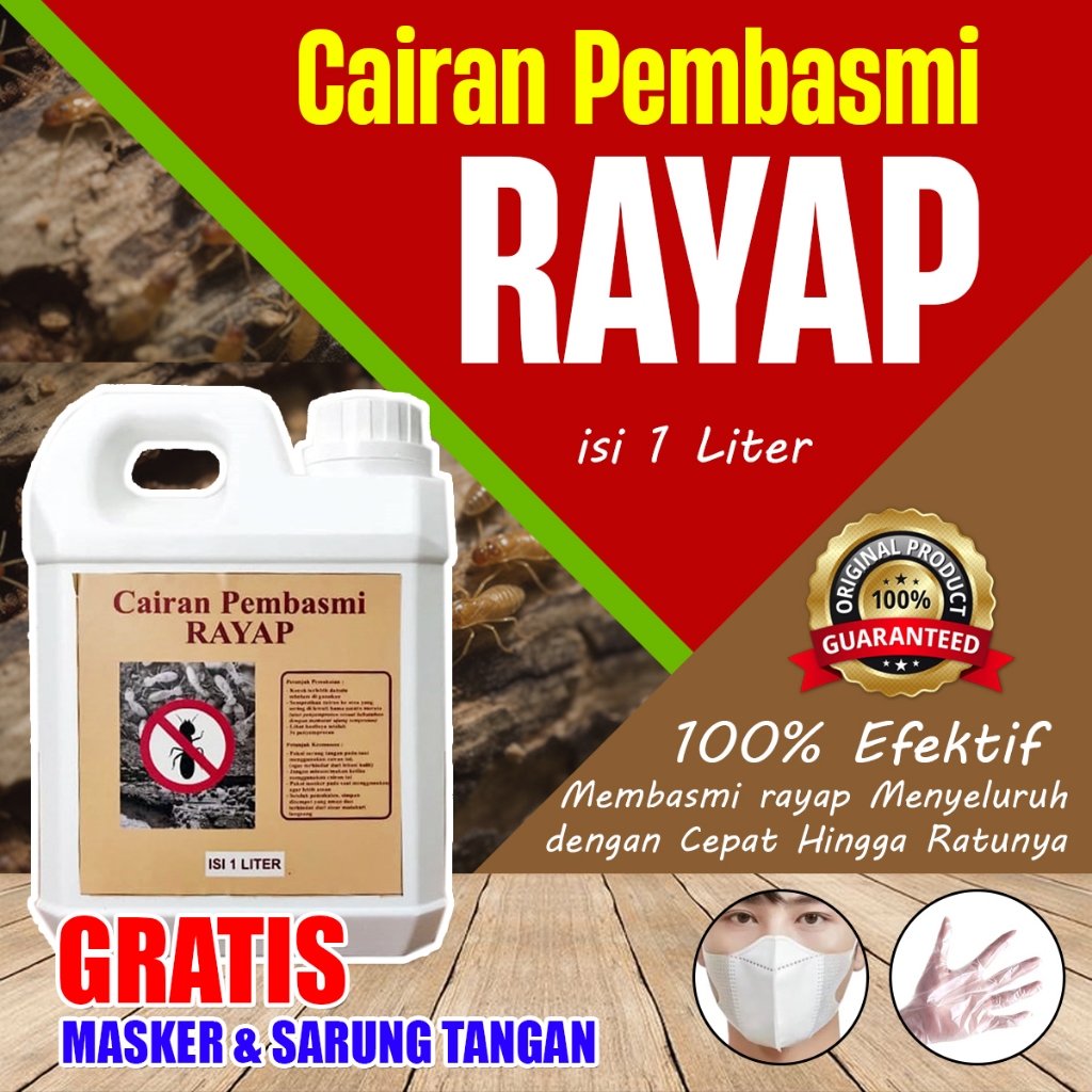 Jual Cairan Anti Rayap Cair Ukuran 1 Liter Pembasmi dan Bunuh Rayap ...