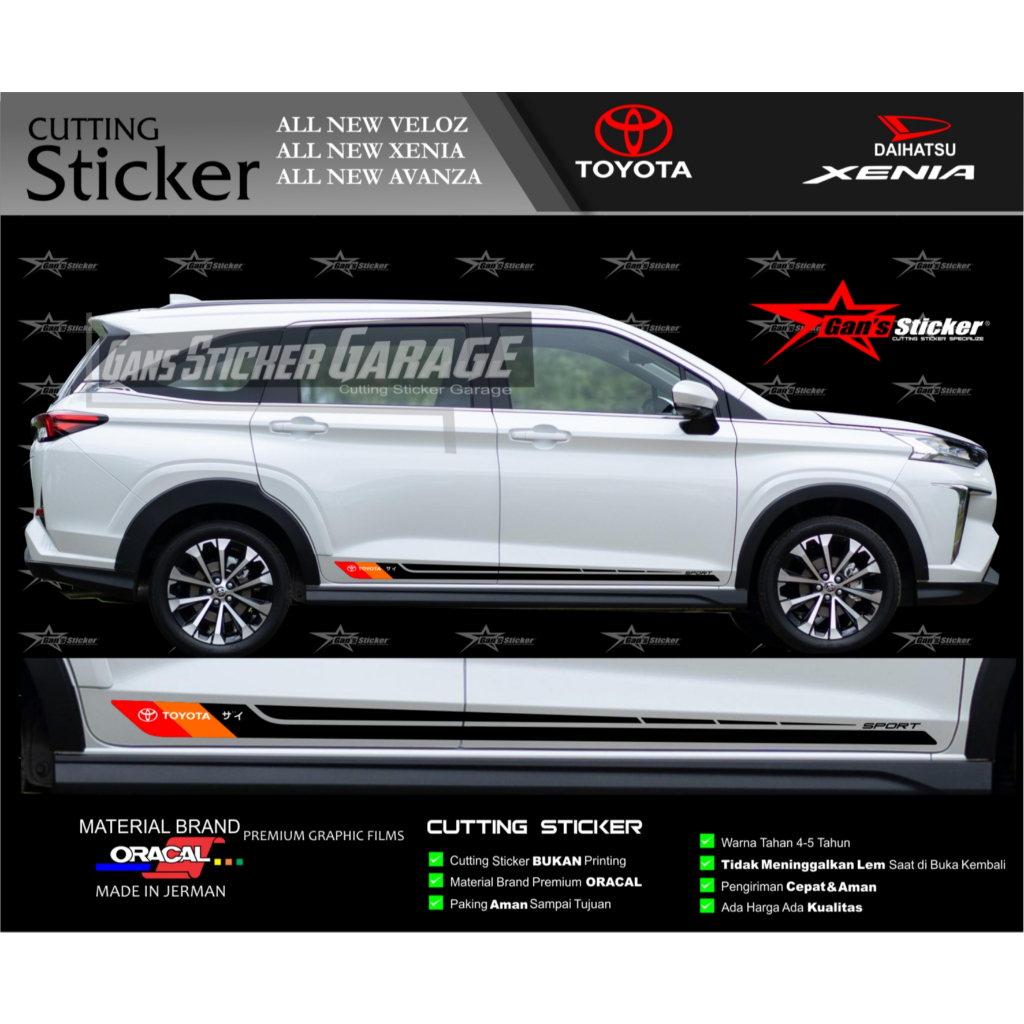Jual Sticker all new avanza 2022 2023 al new veloz 2022 2023 all new ...
