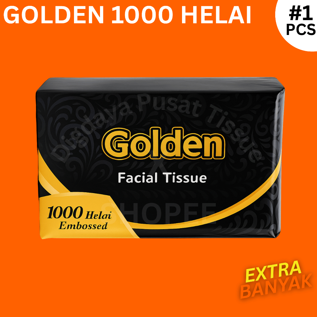 Jual Facial tisu GOLDEN 1000helai (Murah meriah) | Shopee Indonesia