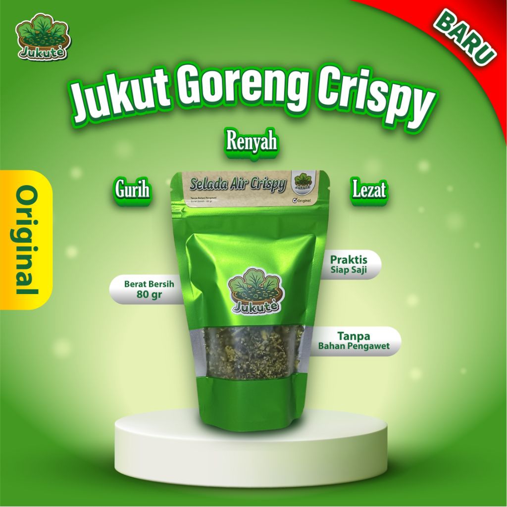 Jual Jukut Goreng / Selada Air Crispy - rasa Original 80 gr | Shopee ...