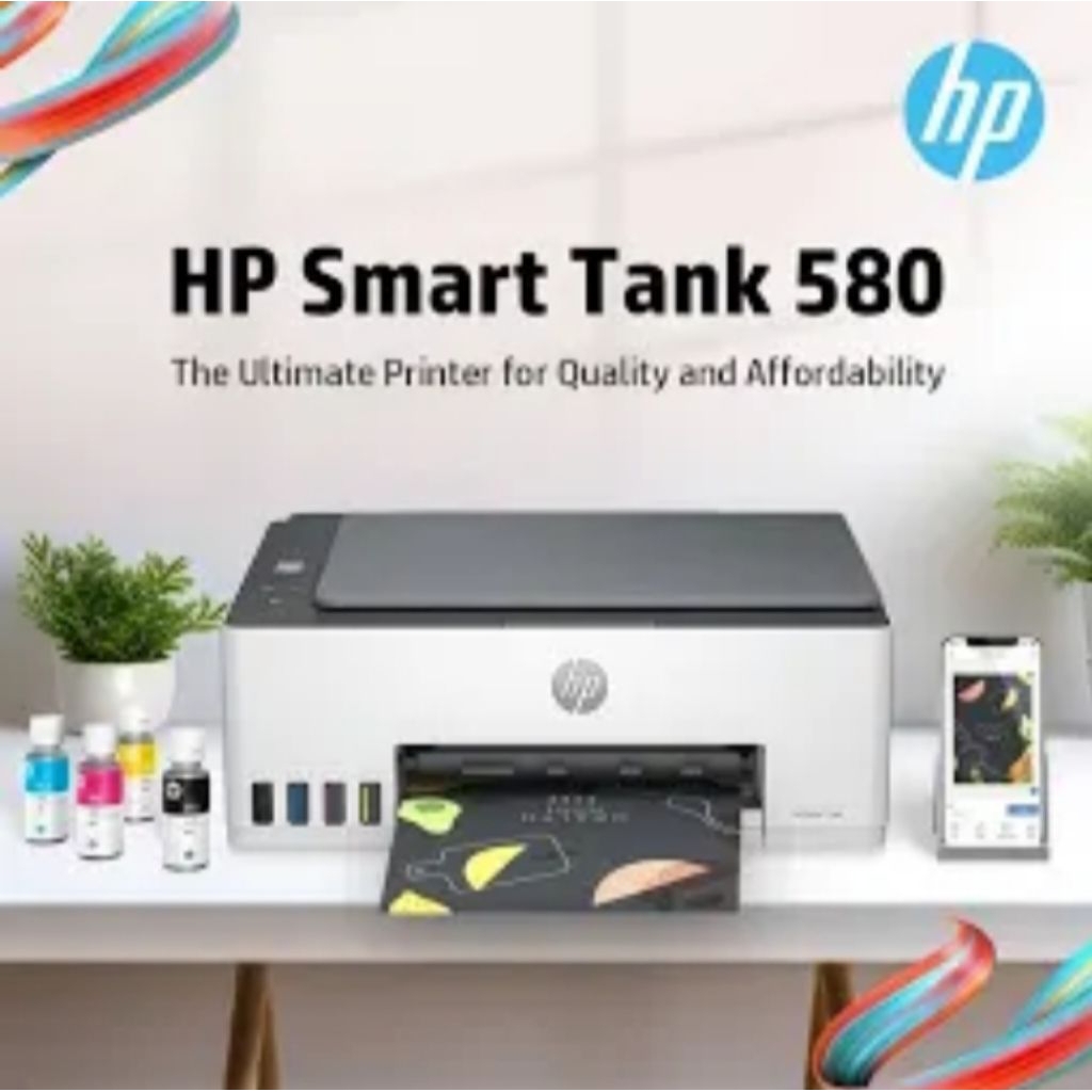 Jual printer HP 580 Smart tank All in one | Shopee Indonesia