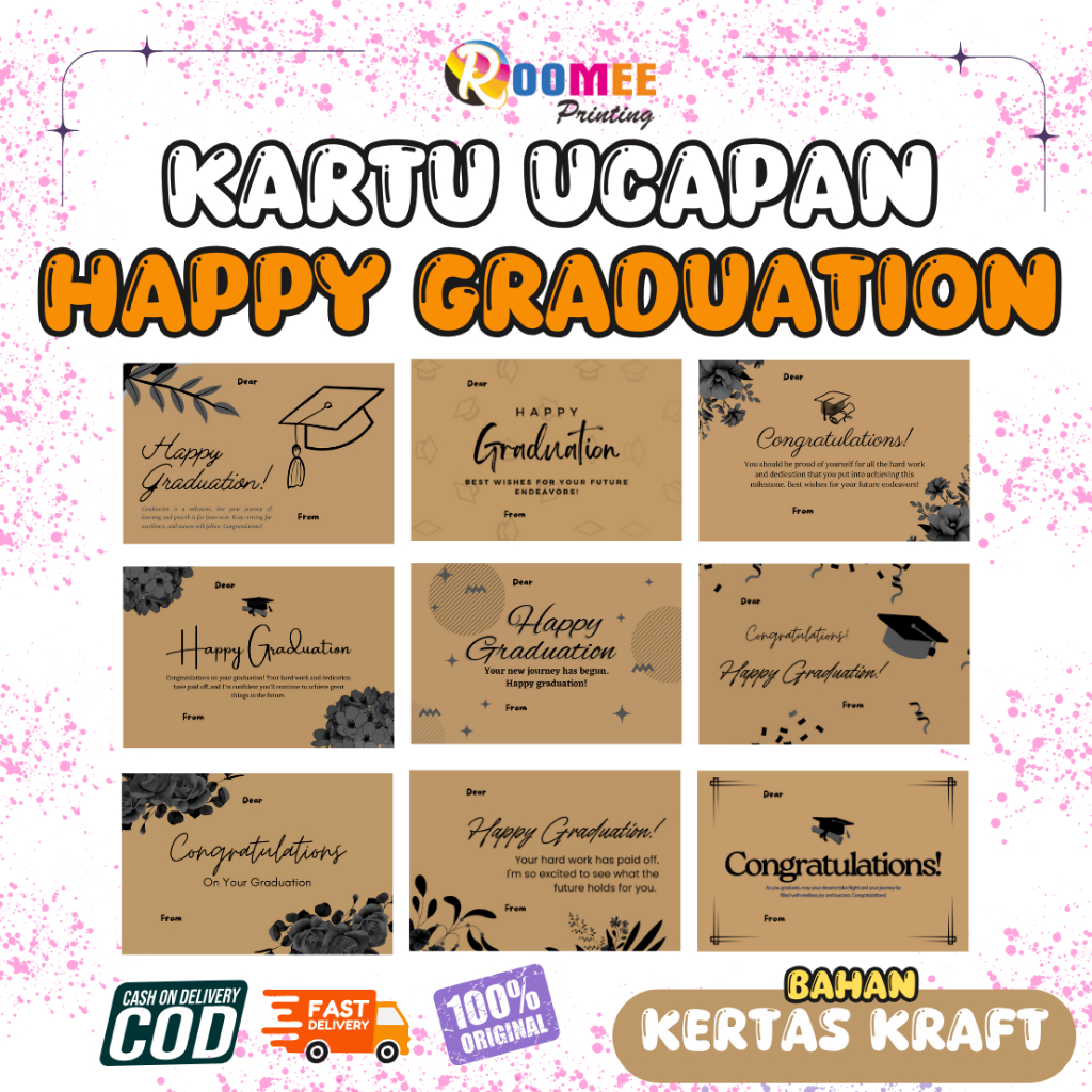 Jual KARTU UCAPAN SELAMAT WISUDA / KARTU UCAPAN SELAMAT KELULUSAN ...