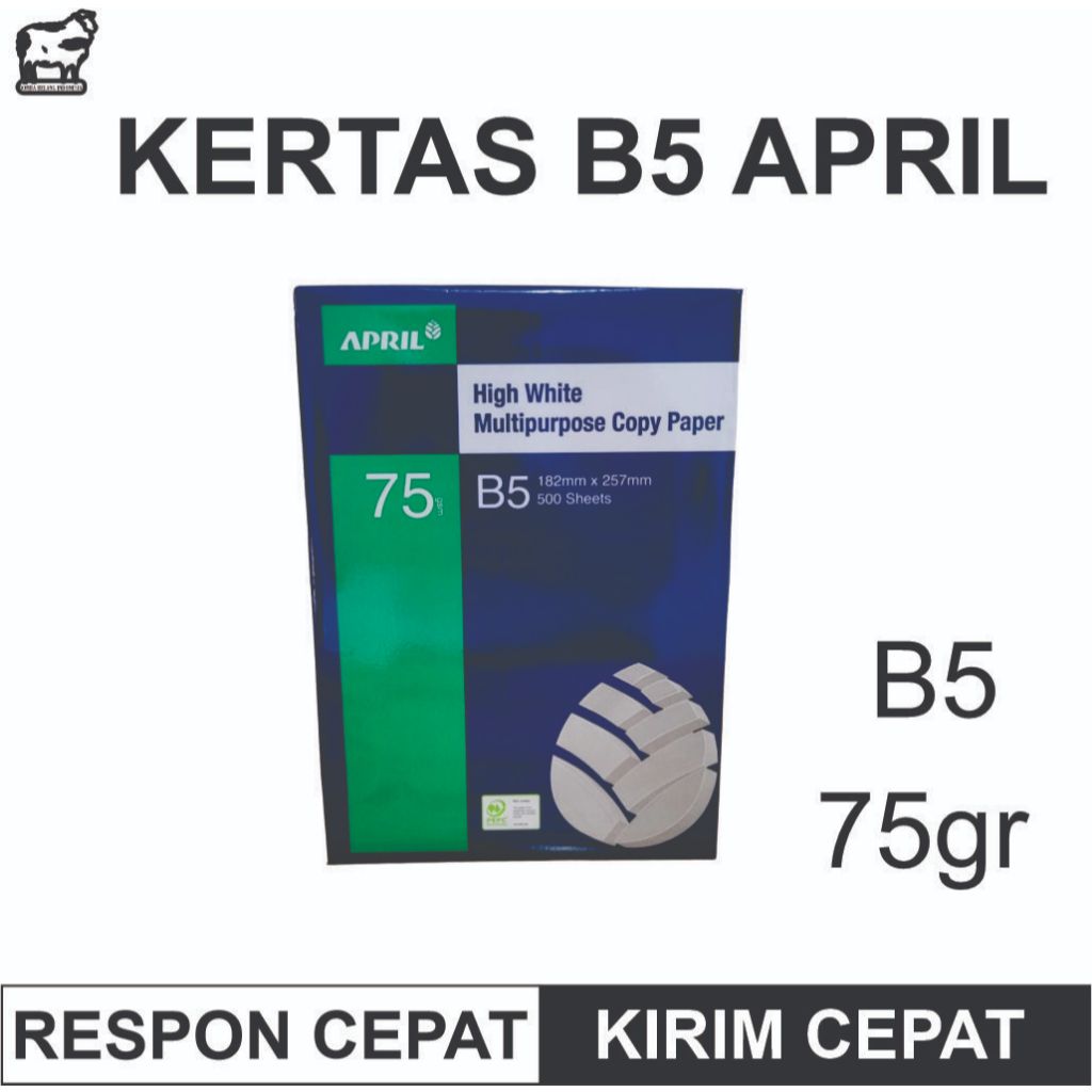 Jual Kertas HVS B5 75 gram APRIL (250 LEMBAR) | Shopee Indonesia