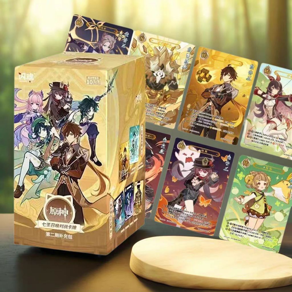 Jual 2025 New Genshin Seven Saints Summoning Battle Card Game ...