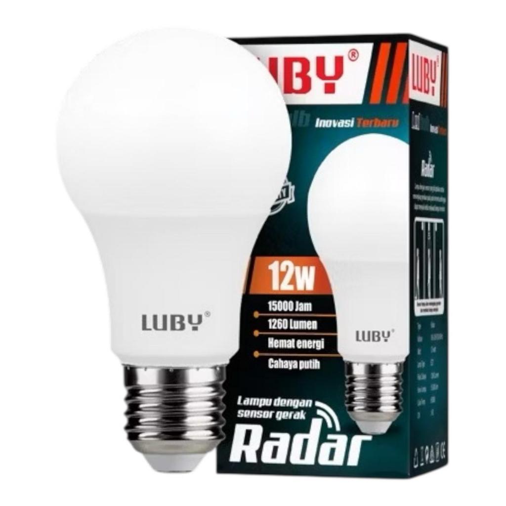 Jual LAMPU/BOHLAM LUBY RADAR 12W DENGAN SENSOR GERAK OTOMATIS Mation ...