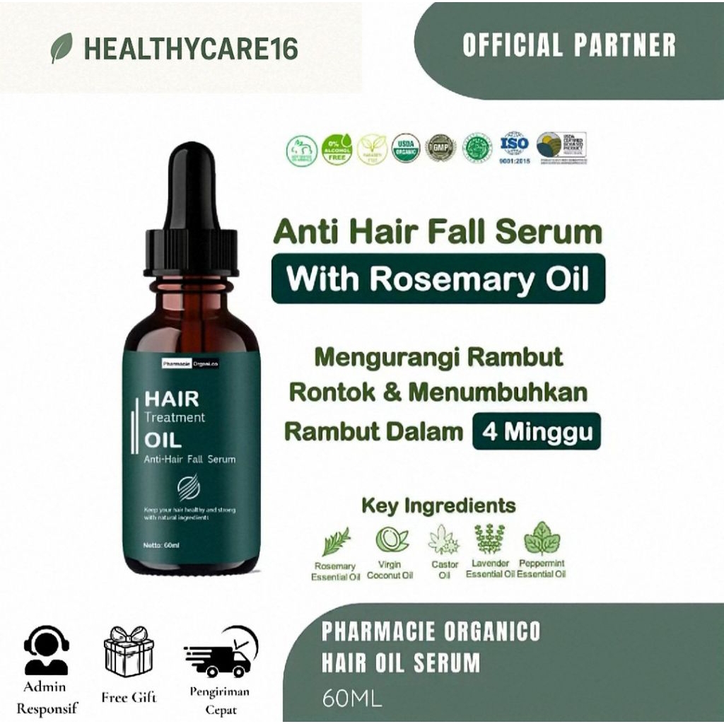 Jual Hair Oil Phamacie Perawatan Rambut Anti Rontok | Hair Oil Penumbuh ...