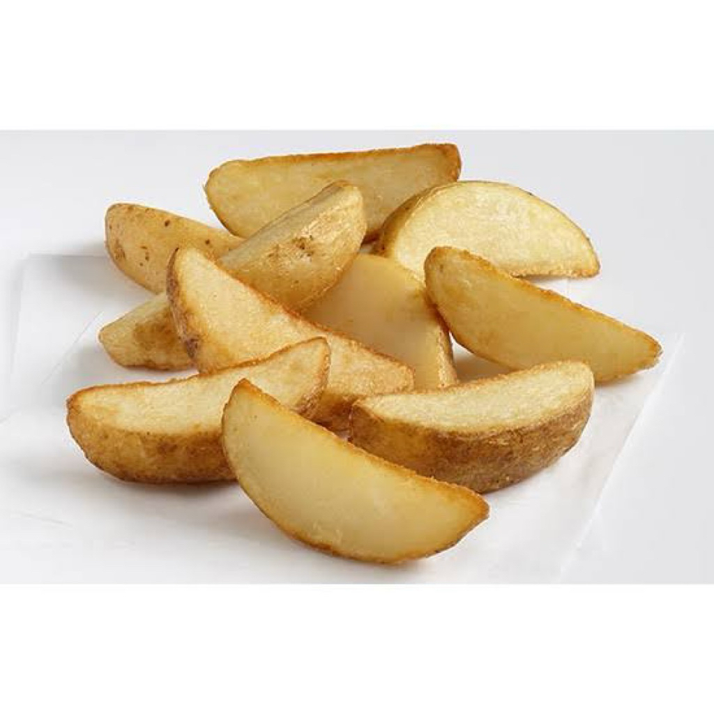 Jual frozen kentang potato wedges skin on original 1kg | Shopee Indonesia