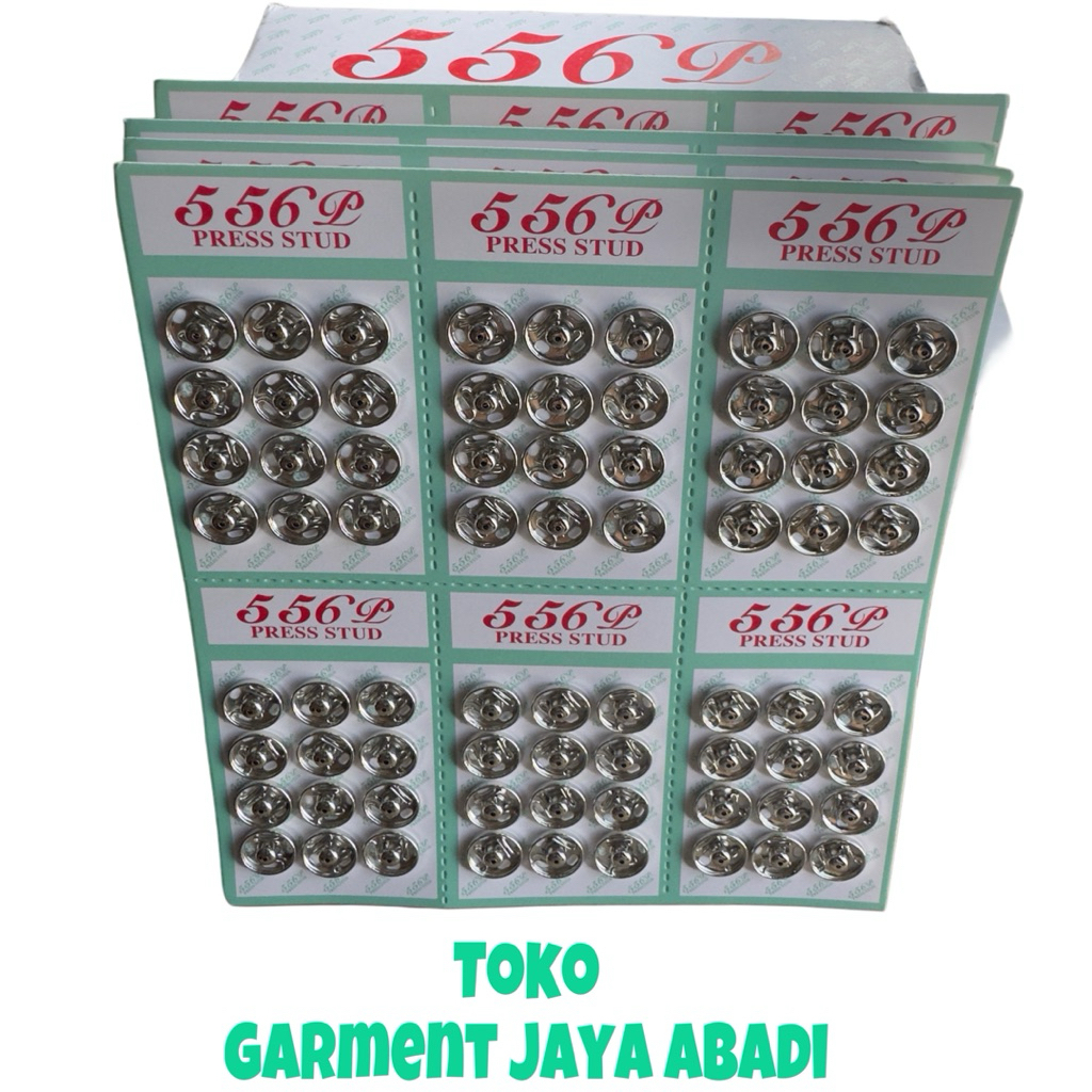 Jual kancing cetet 556 nikel dan hitam/lembar | Shopee Indonesia