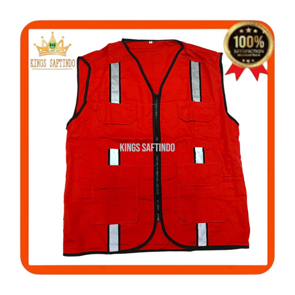 Jual SAFETY VEST HSE WARNA MERAH /ROMPI SAFETY TERBARU / ROMPI SAFETY ...
