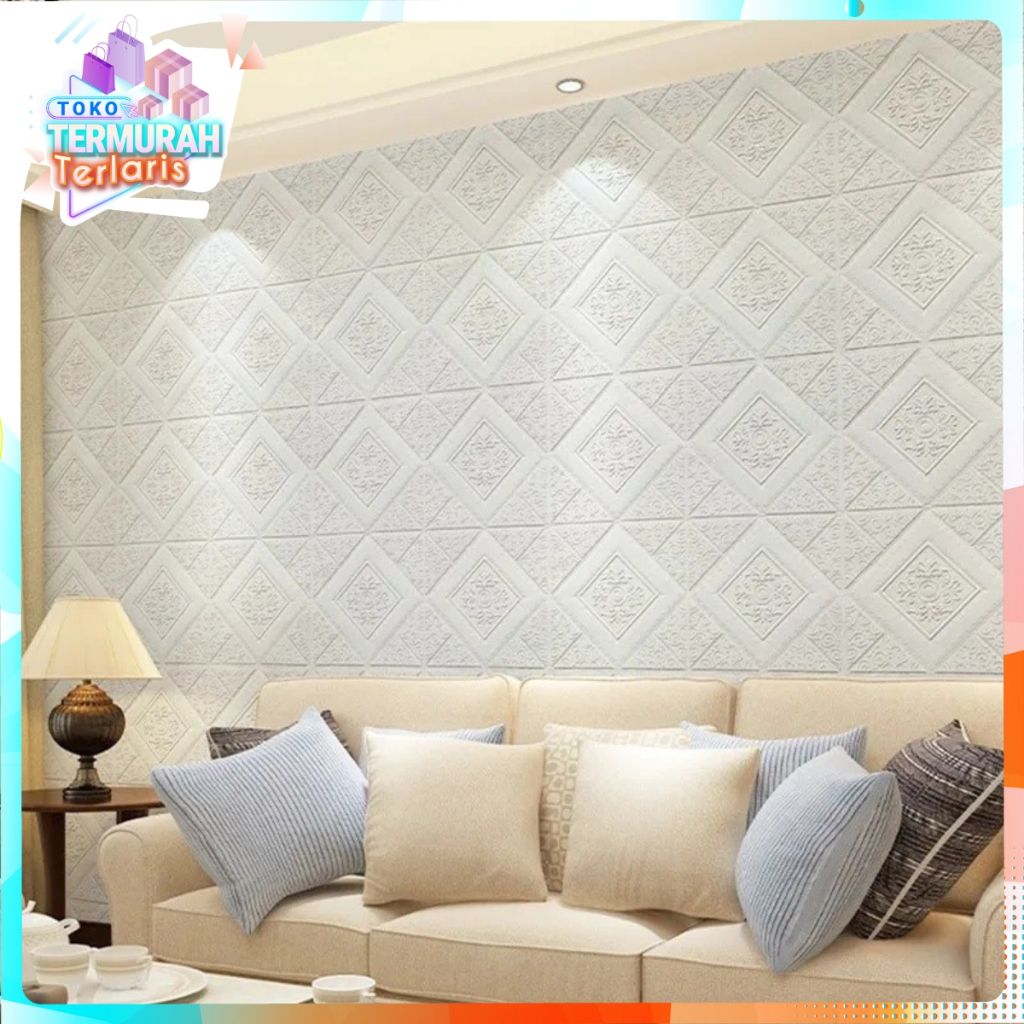 Jual TTT Wallpaper 3D Foam Motif Batik Sultan 70 x 70Cm Tebal 6mm ...
