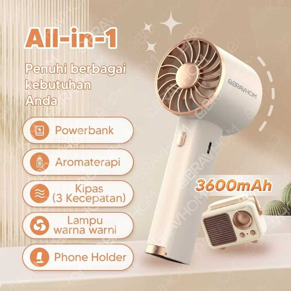 Jual Kipas Mini Turbo 3IN1 Aromaterapi Kipas Angin Super Turbo Portable ...