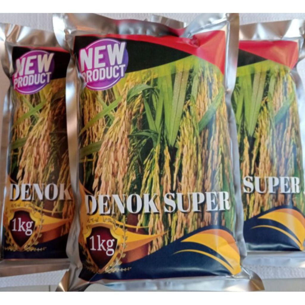 Jual benih padi DENOK SUPER KEMASAN 1KG ORGINAL | Shopee Indonesia