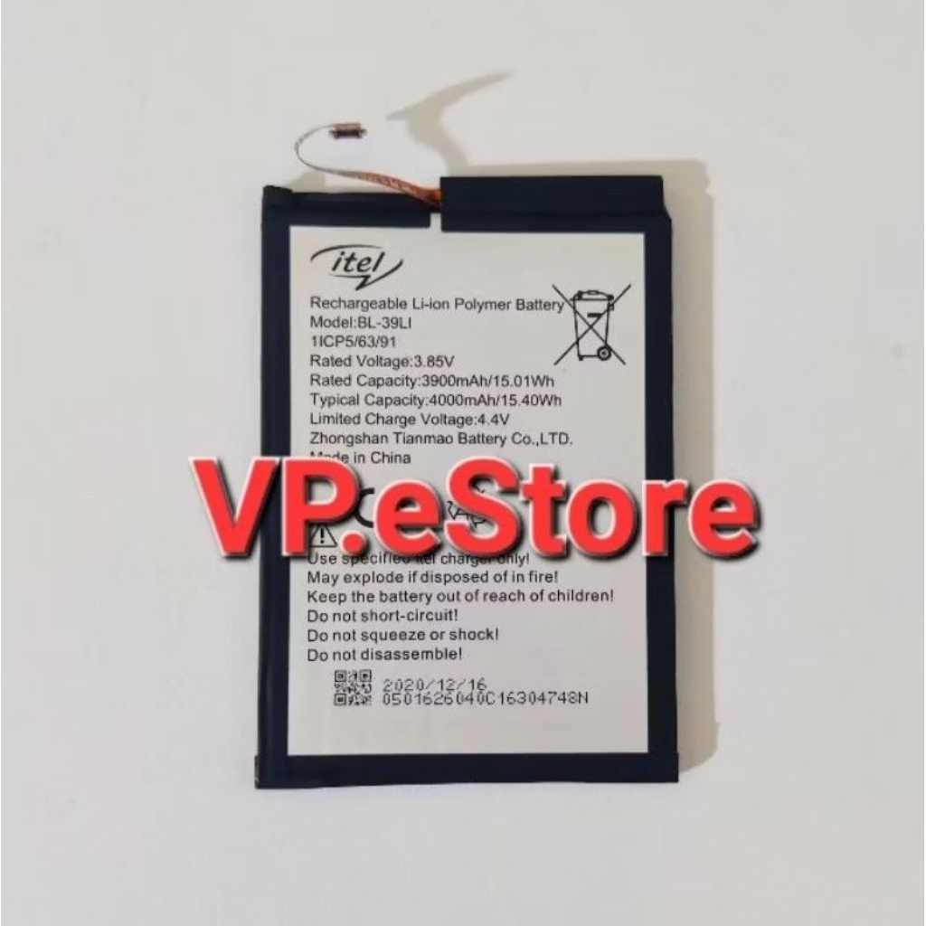 Jual Baterai Batre HP iTEL VISION 1 PRO L6502 ORIGINAL 100% Model Batrei Battery BL-39LI BL39Li ...
