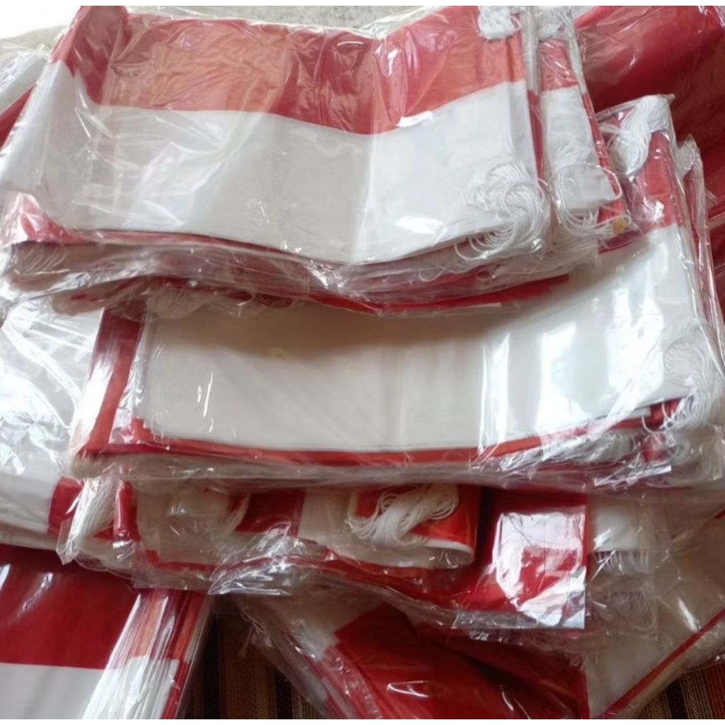Jual PROMO BENDERA PLASTIK BENDERA HIAS ISI 100 pcs | Shopee Indonesia