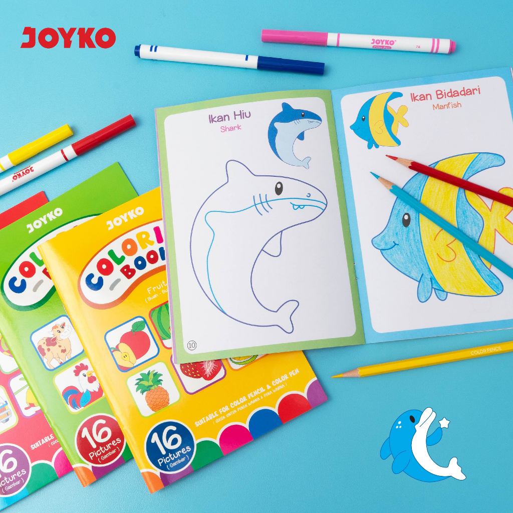 Jual Joyko Colouring Book Children / Buku Mewarnai Anak Balita Gambar ...