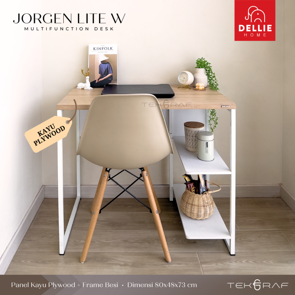 Jual [DELLIE HOME] Tekgraf JORGEN LITE 80 W Meja Komputer Kerja Kantor ...