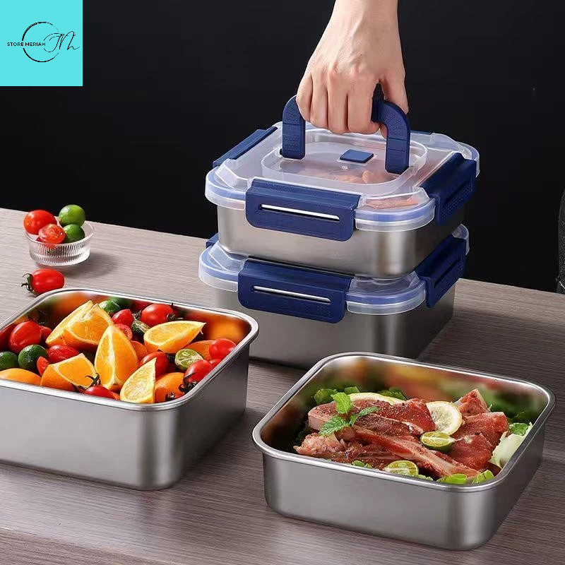 Jual SM Lunch Box Kotak Makan Stainless Steel Food Grade baru | Shopee ...
