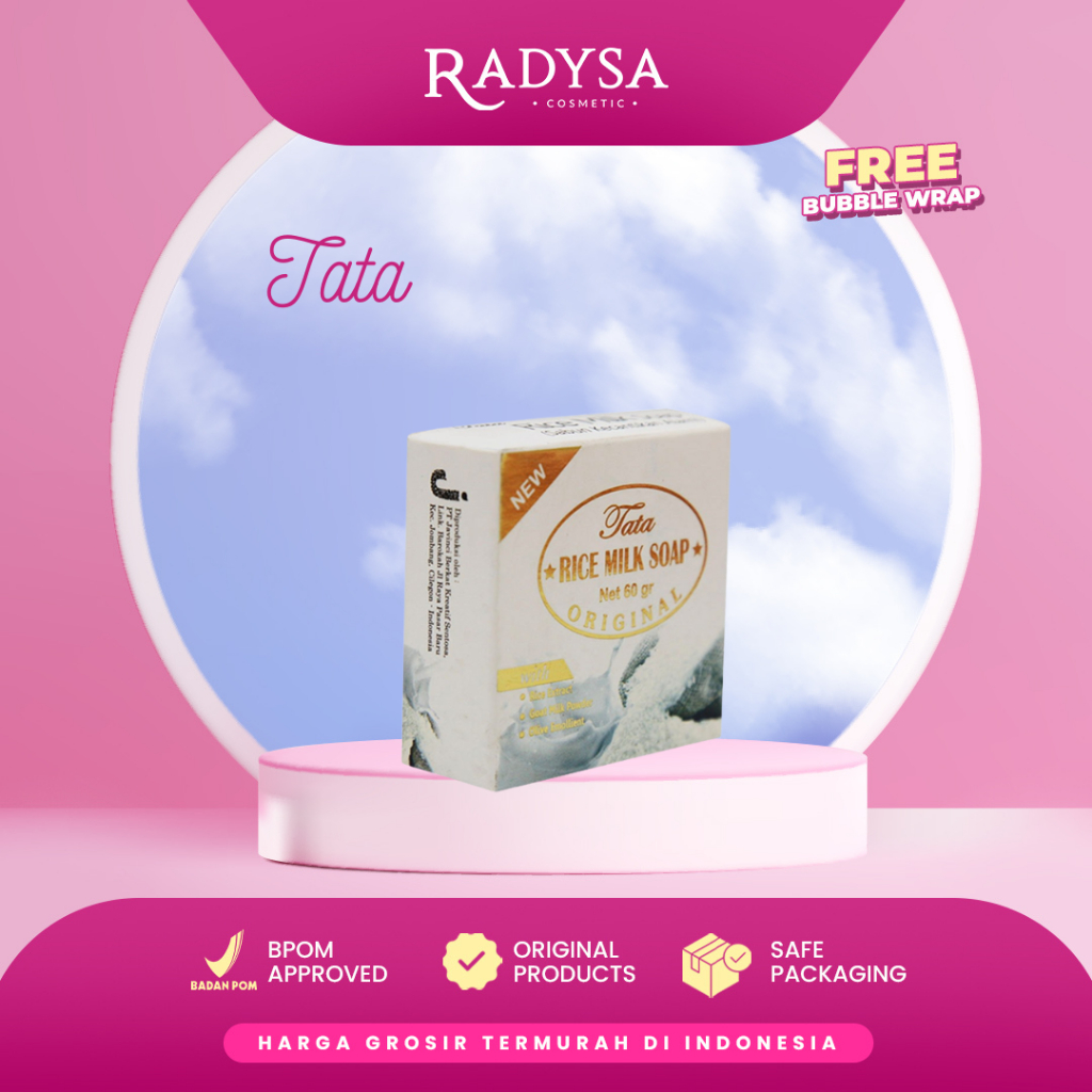 Jual RADYSA - Tata Rice Milk Soap/ Sabun Beras/ Sabun Susu 60gr/ SABUN BERAS MURAH TATA | Shopee ...