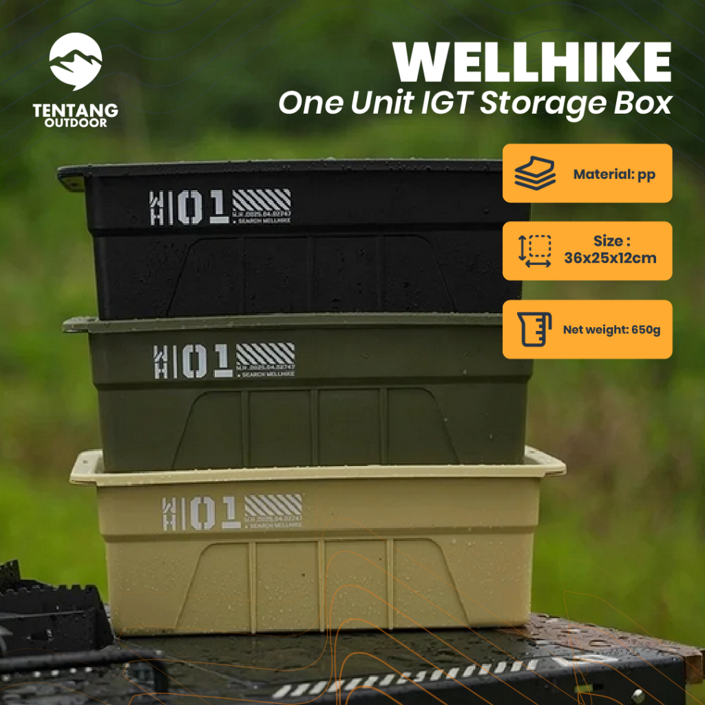 Jual Kotak Penyimpanan Multifungsi IGT Camping WELLHIKE Storage Box Waterproof Portable Outdoor ...