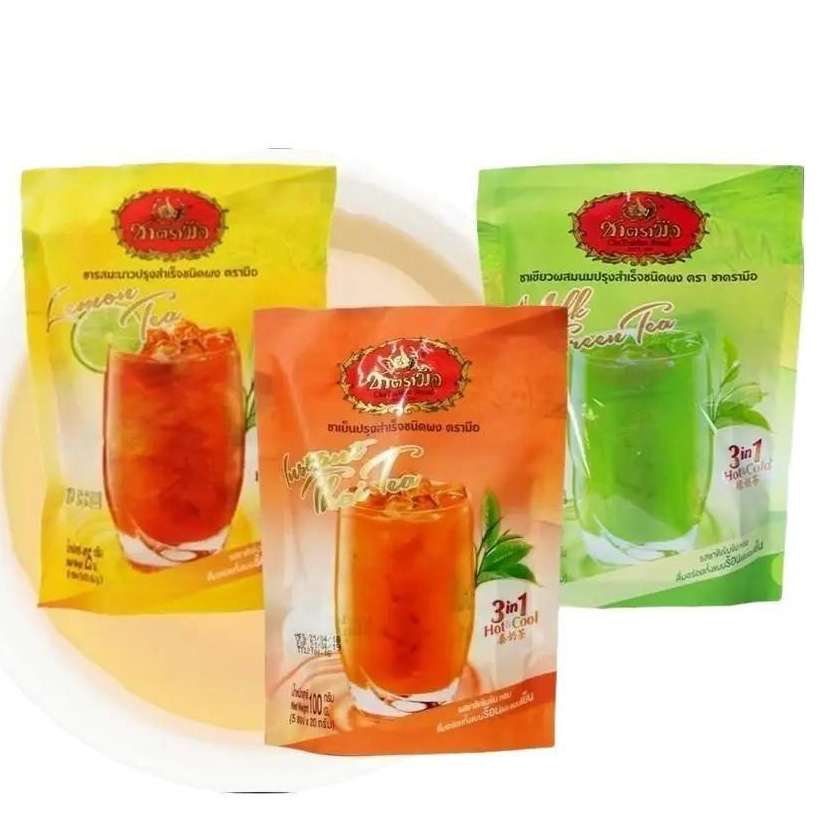 Jual Chatramue Instant Thai Tea 3in1 / Thai Green Tea 3in1 / Lemon Tea ...