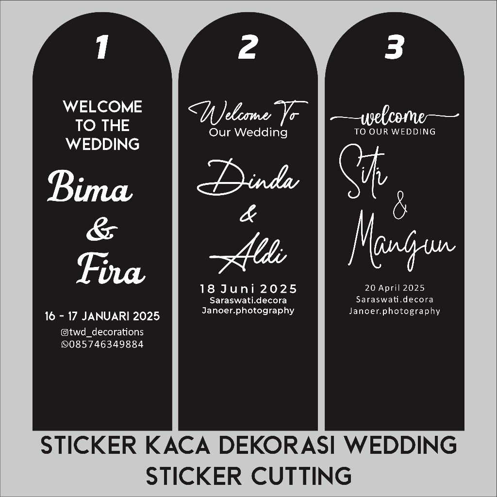 Jual Stiker Kaca Dekorasi Wedding | Shopee Indonesia