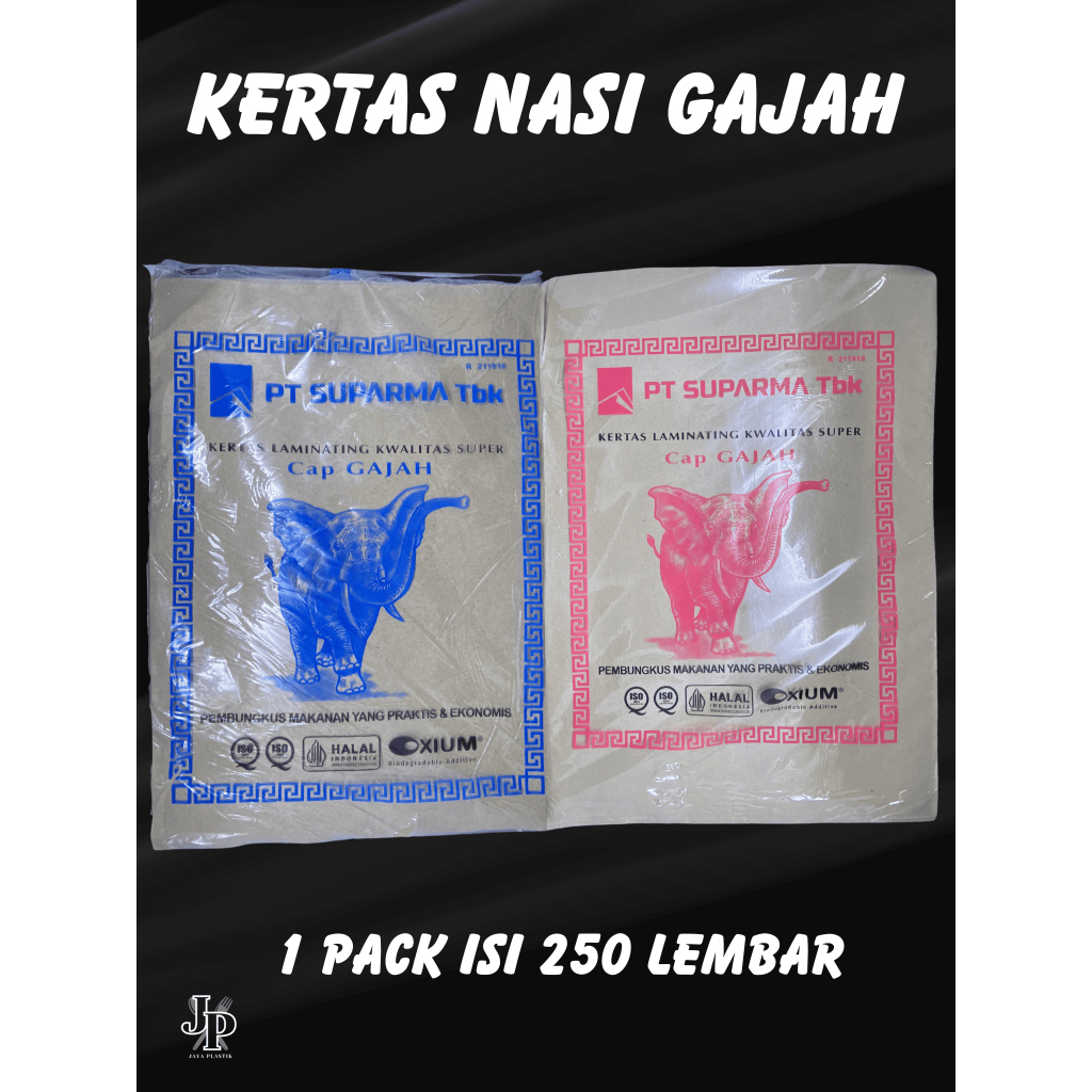 Jual Kertas Nasi Gajah Pink Dan Biru 1 Pack Isi 250 Lembar / Kertas ...