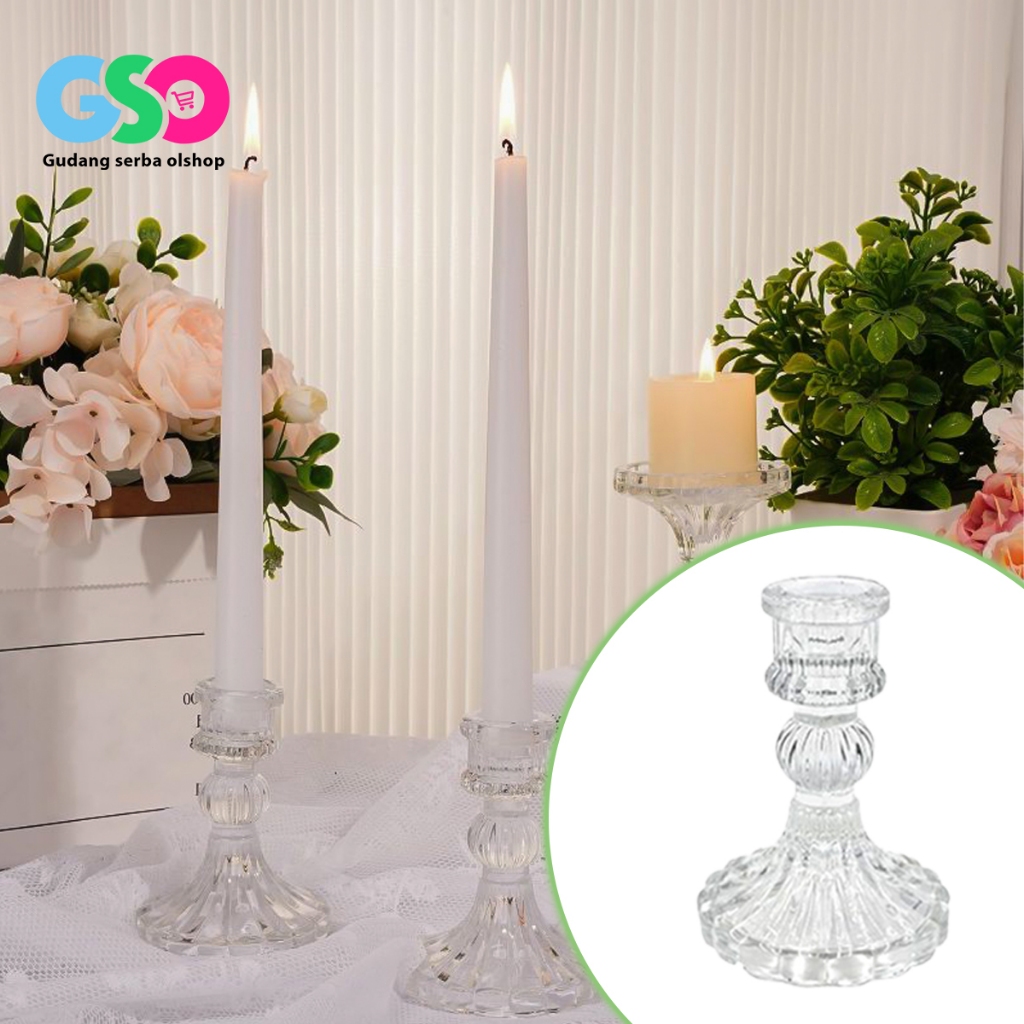 Jual Kaca Tempat Lilin Crystal Decorative Candle Holder Meja Makan ...