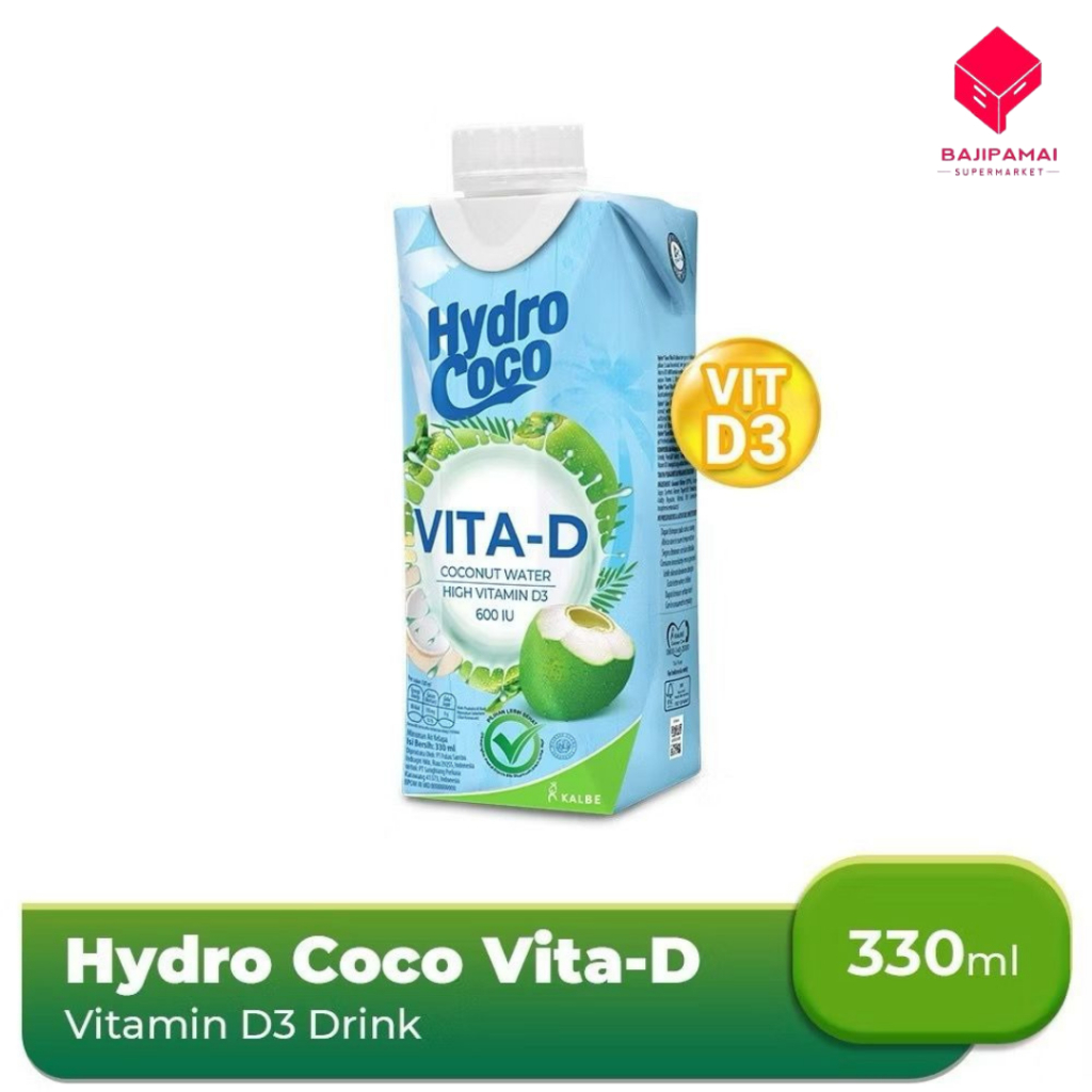 Jual Hydro Coco Vita-D 330 ml - Hydrococo Coconut Water | Shopee Indonesia