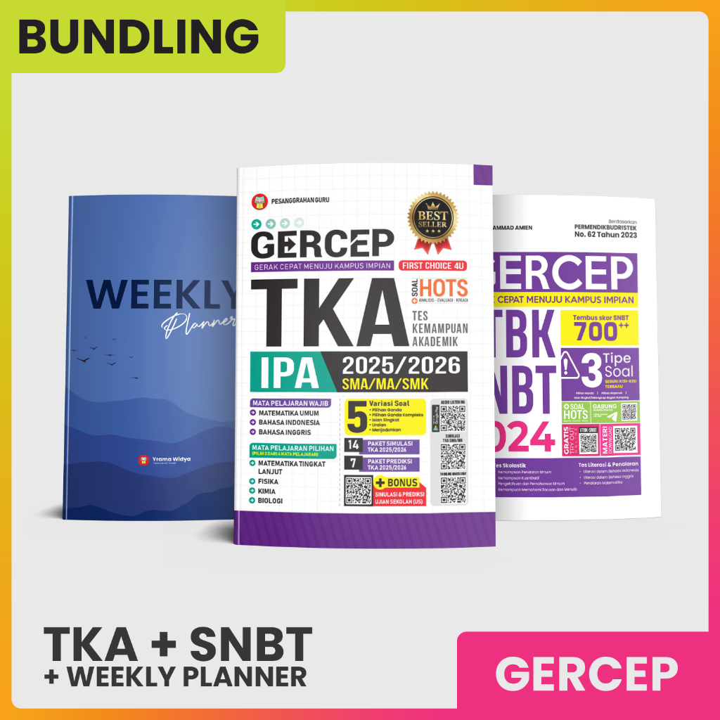 Jual Srikandi Empat - Buku Bundling Gercep TKA SMA 2025/2026 IPA atau ...