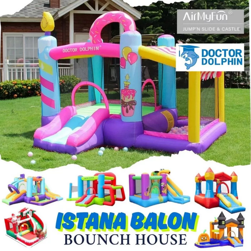 Jual Mainan Rumah Istana Balon Bouncy Castle Balloon Bouncer Balon Air ...