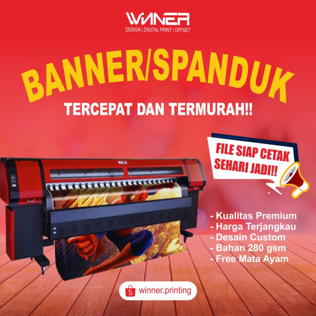 Jual Banner Frontlite Bahan Flexi 280gr Spanduk Backdrop Custom ...