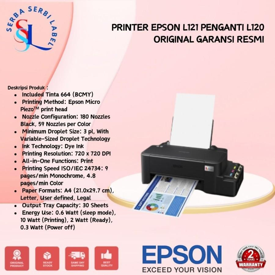 Jual Printer EPSON L121 EcoTank A4 Ink Tank Garansi Resmi | Shopee Indonesia