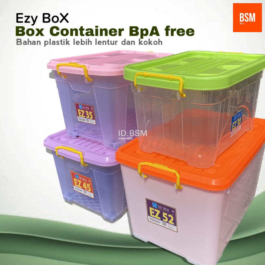 Jual Box Container Plastik Ukuran 52-45-35-30 Liter Sebagai Tempat Penyimpanan serbaguna ...