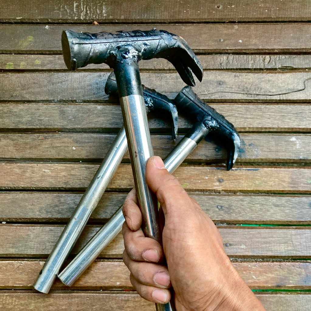 Jual Palu Kambing Full Besi Hammer Claw - Besi Beton Ulir Gagang Pipa ...