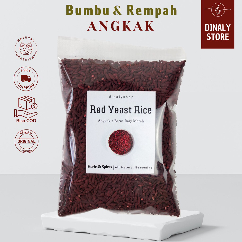 Jual Angkak 100 Gram / Beras Ragi Merah / Red Yeast Rice / Hong Qu Mi ...