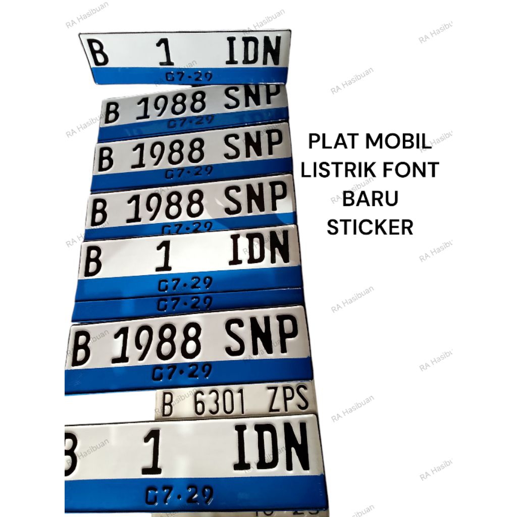 Jual PLAT MOBIL & MOTOR LISTRIK FONT BARU & LAMA ( SUDAH ADA LOGO ...