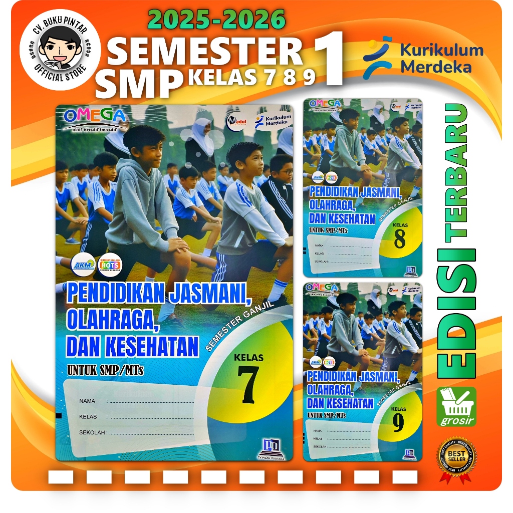 Jual LKS PENJAS PJOK PENJASORKES SMP/ MTS KELAS 7 8 9 SEMESTER 1 2025-2026 KURIKULUM MERDEKA ...