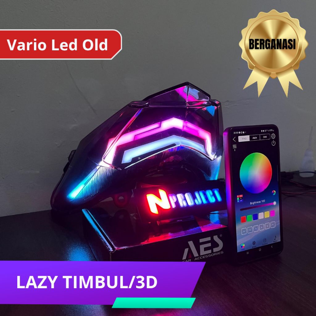 Jual Stoplamp Lazy 3D/Timbul Vario Led Old RGB 210 Mode | Shopee Indonesia