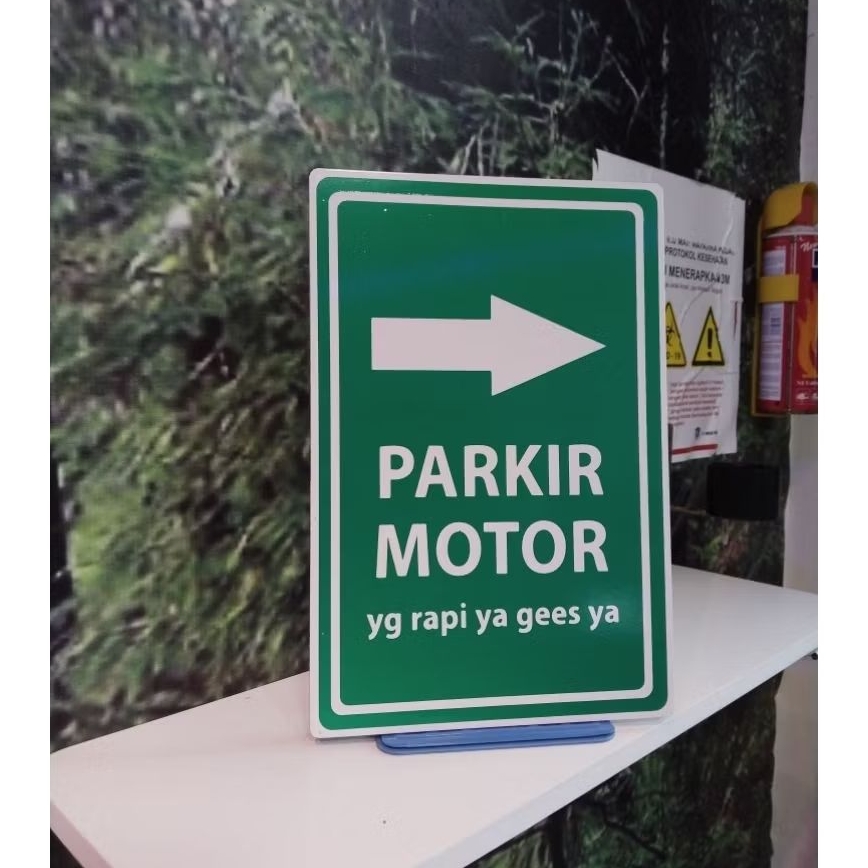 Jual Parkir motor yaa gees yaa bahan ACP 3mm ukuran 20x30cm | Shopee ...