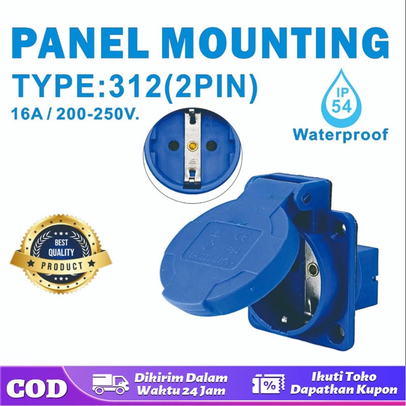 Jual Stop Kontak Waterproof Soket AC Outdoor Panel Box Outlet Socket ...