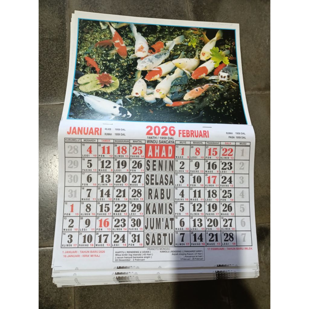 Jual ( bisa cod) kalender Jawa wuku kecil 2026 | Shopee Indonesia