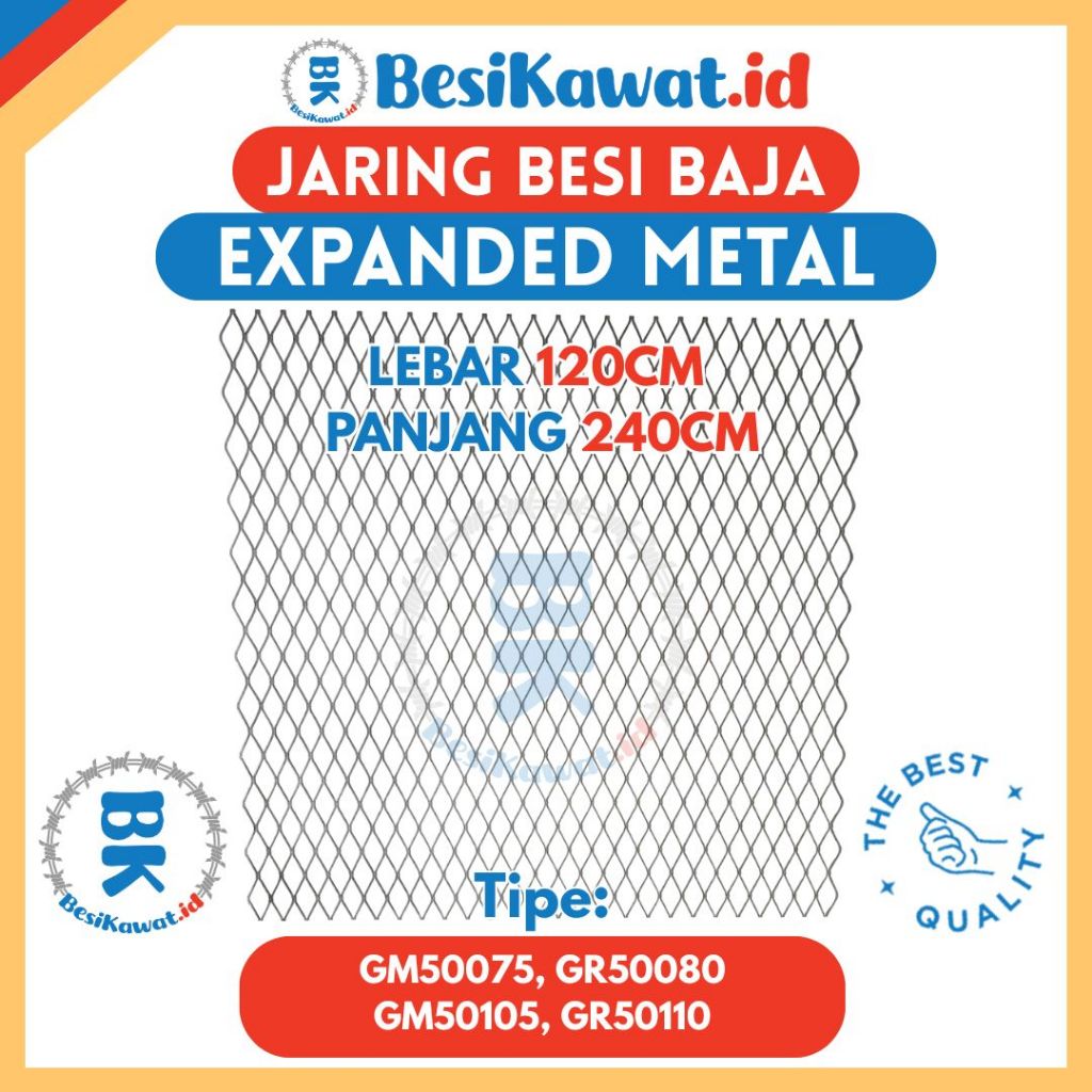 Jual Jaring Besi Baja Expanded Metal - Lebar 120cm Panjang 240cm ...