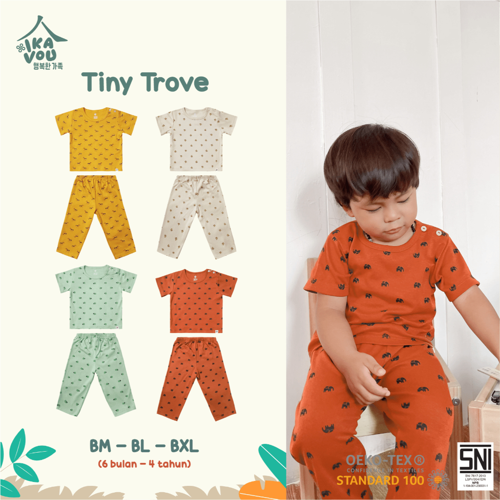 Jual IKAVOU - Tiny Trove Playset Fullprint - Setelan cp Anak (Unisex) | Shopee Indonesia