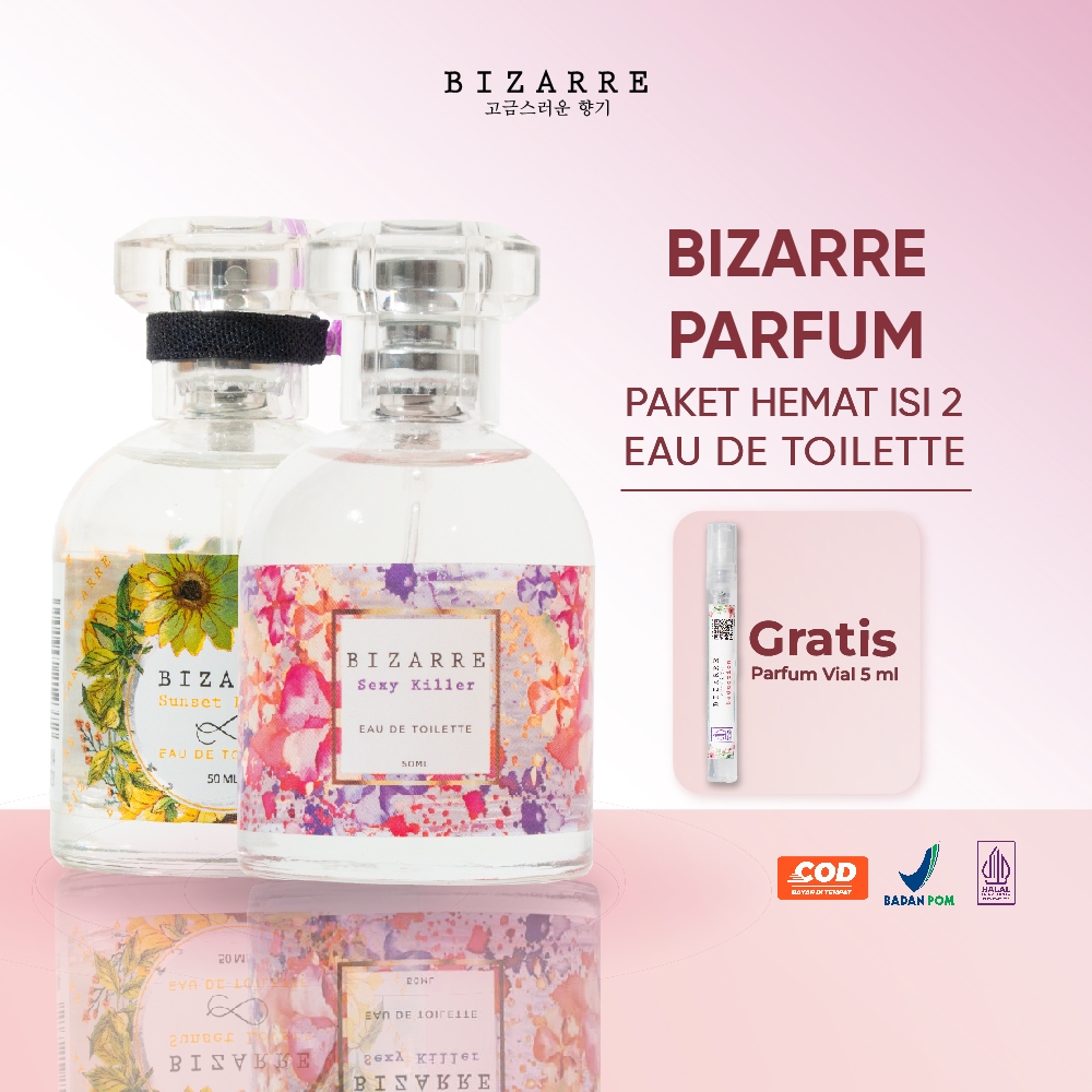 Jual (GRATIS PARFUM) BIZARRE Parfum Wanita Eau De Toilette EDT SUNSET ...