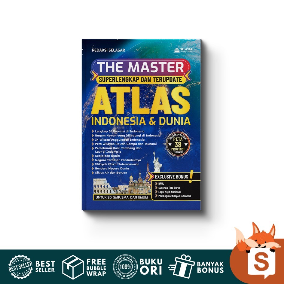 Jual Buku The Master Atlas Indonesia & Dunia Super Lengkap Terupdate ...