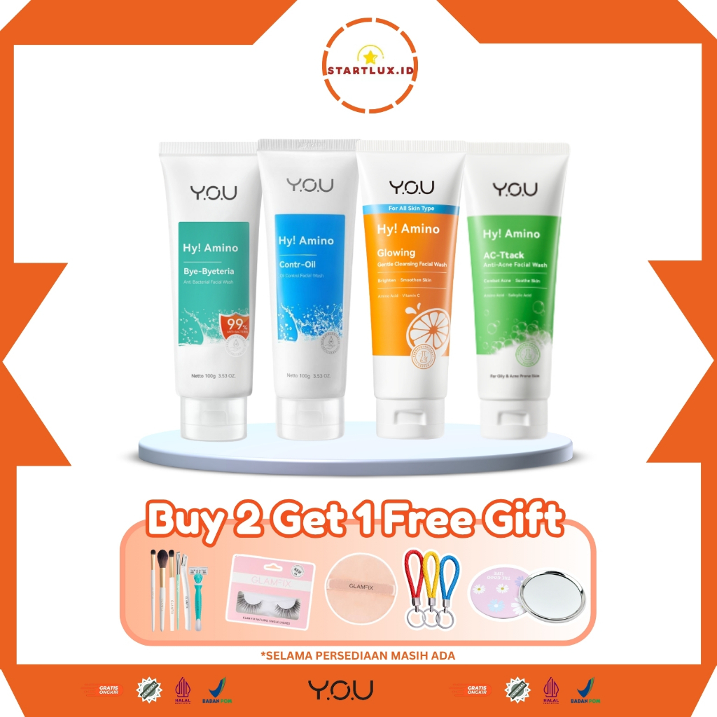 Jual Y.O.U HY! Amino | Ac-Ttack, Contr-Oil, Bye-Byeteria, Glo-Win ...