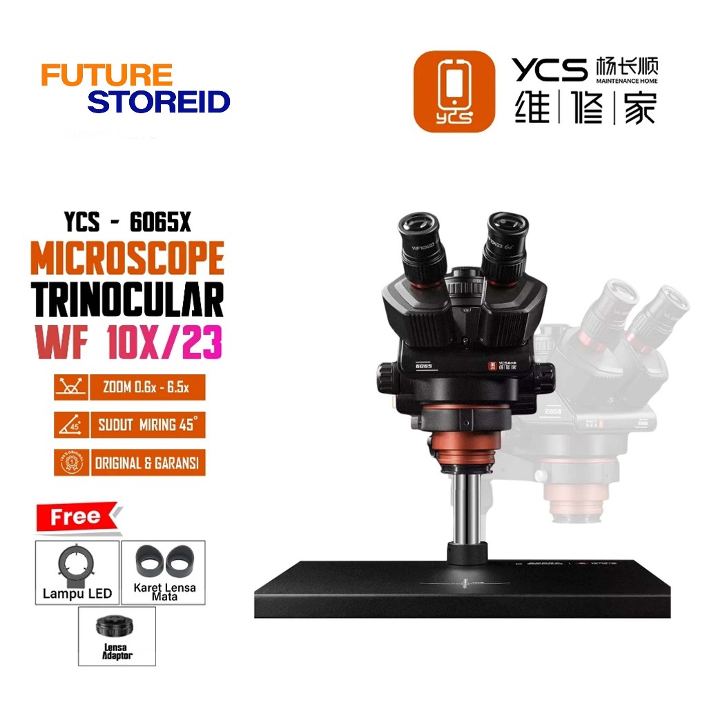 Jual YCS MICROSCOPE TRINICULLAR 6065X - MIKROSKOP TRINOKULAR YCS 6065X ...