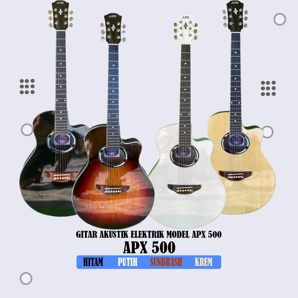 Jual Gitar Elektrik 7545R APX Custom Free Packing Kayu dan Bergaransi | Shopee Indonesia